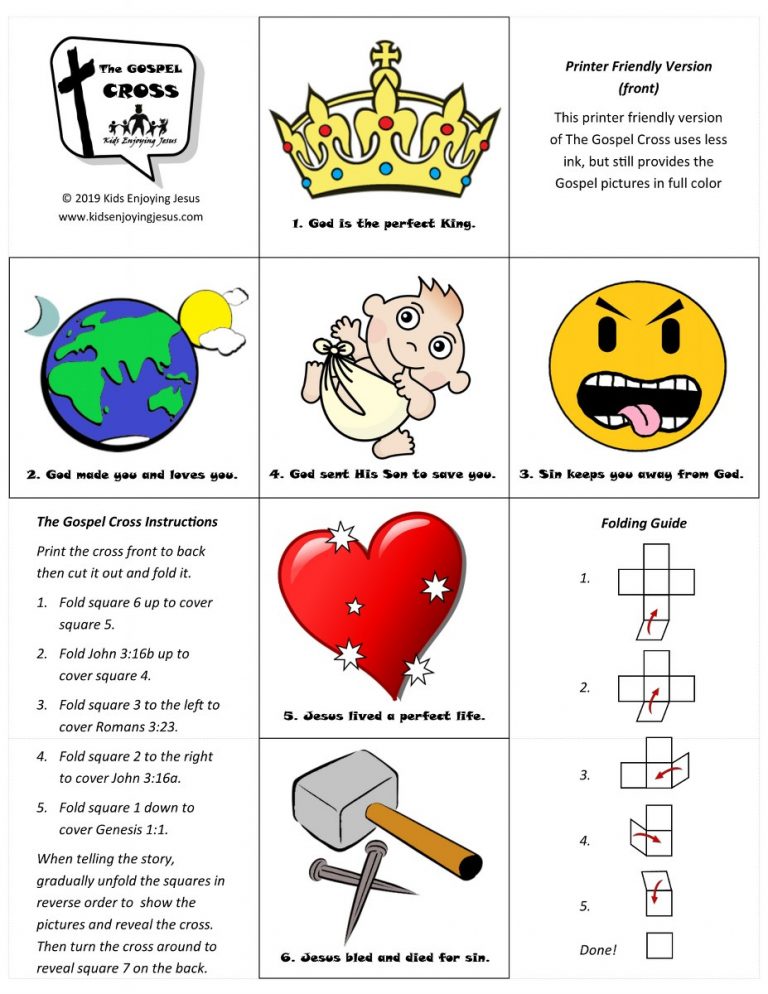 The Gospel Cross - Kids Enjoying Jesus