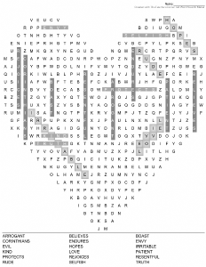 What is LOVE? Word Search Puzzle – Kids Enjoying Jesus