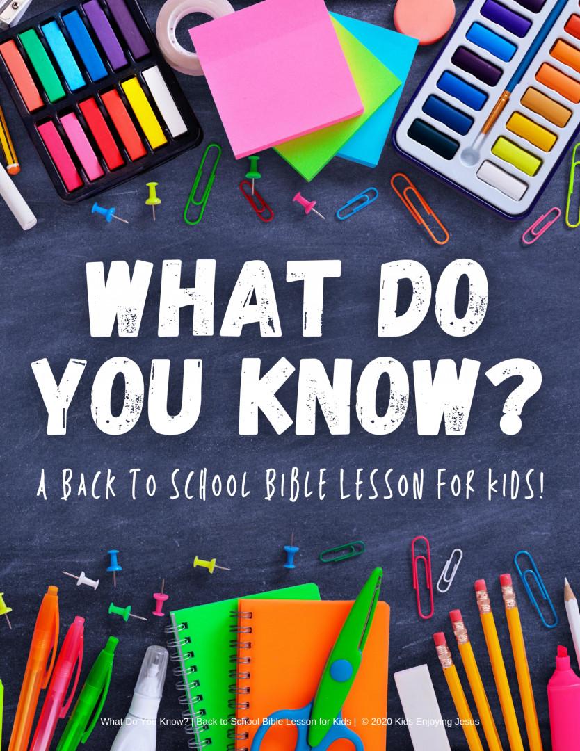 Back to School Archives - Kids Enjoying Jesus