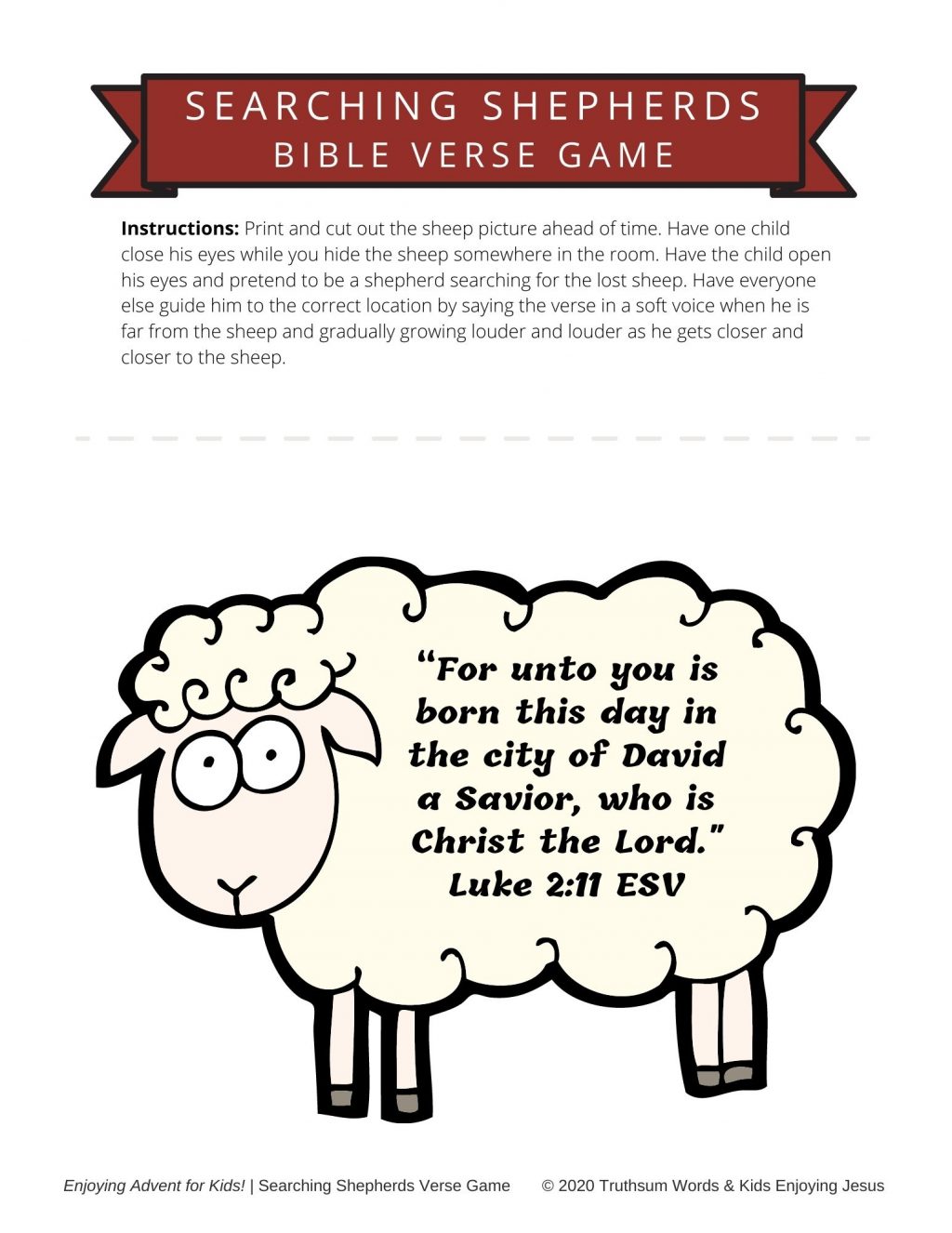 Enjoying Advent! Activity Guide - Kids Enjoying Jesus