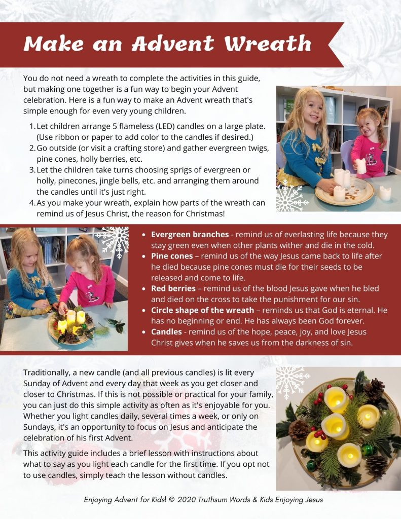 Enjoying Advent! Activity Guide - Kids Enjoying Jesus