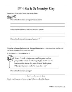 God Is My King! Devotional - Kids Enjoying Jesus