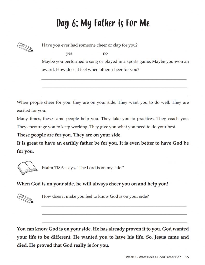 God is My Father! Devotional - Kids Enjoying Jesus
