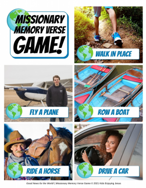 Good News for the World! Missions Activity Guide - Kids Enjoying Jesus