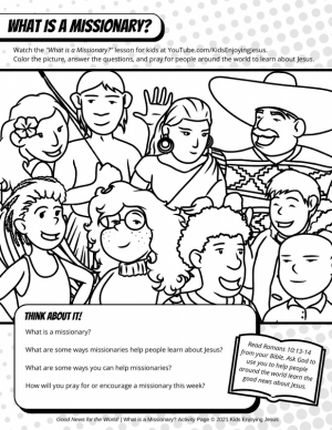 Good News for the World! Missions Activity Guide - Kids Enjoying Jesus