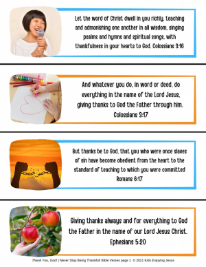 Thank You, God! Activity Guide - Kids Enjoying Jesus