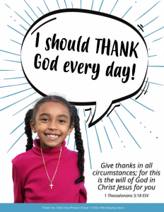 Thank You, God! Activity Guide - Kids Enjoying Jesus