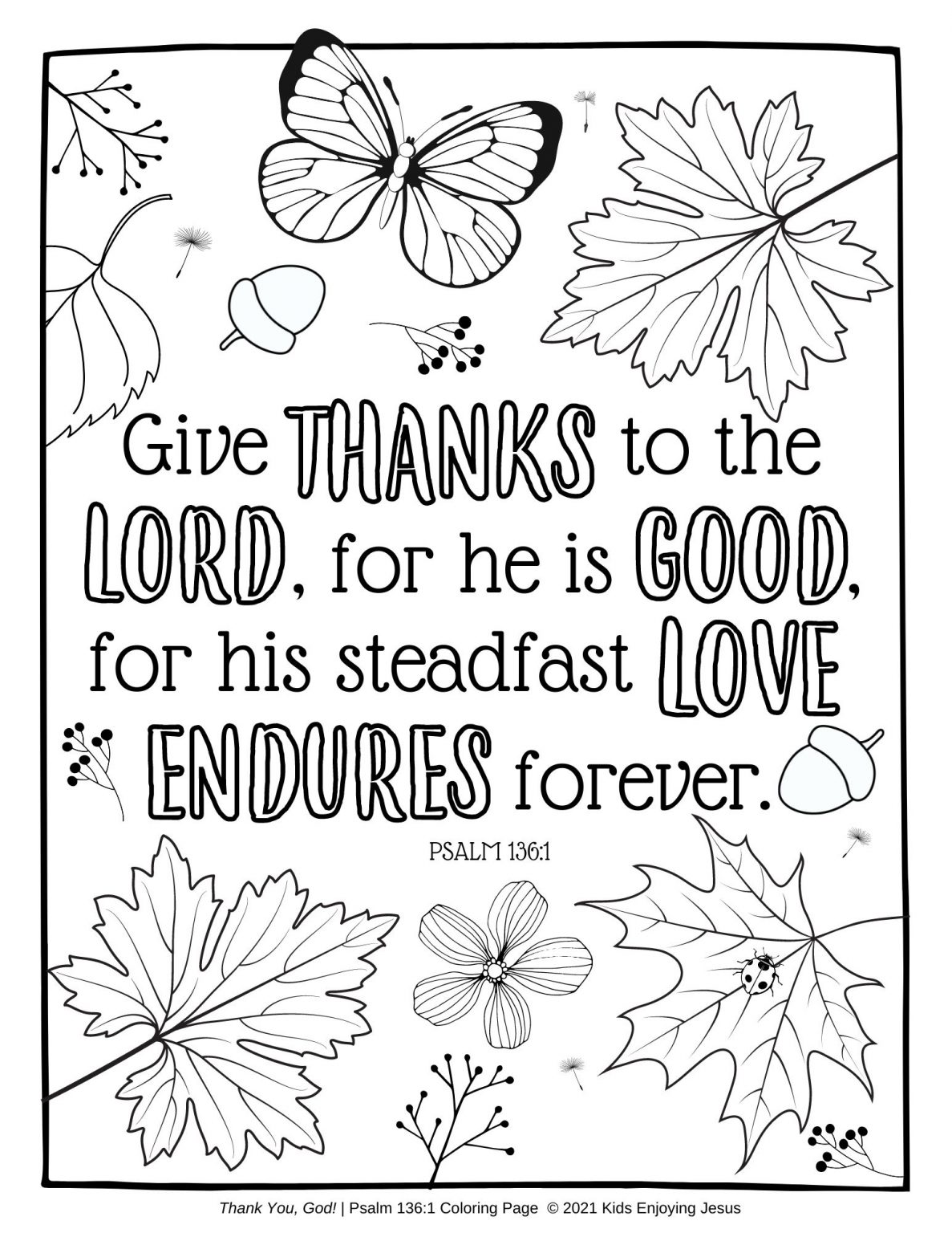 Thank You, God! Activity Guide - Kids Enjoying Jesus