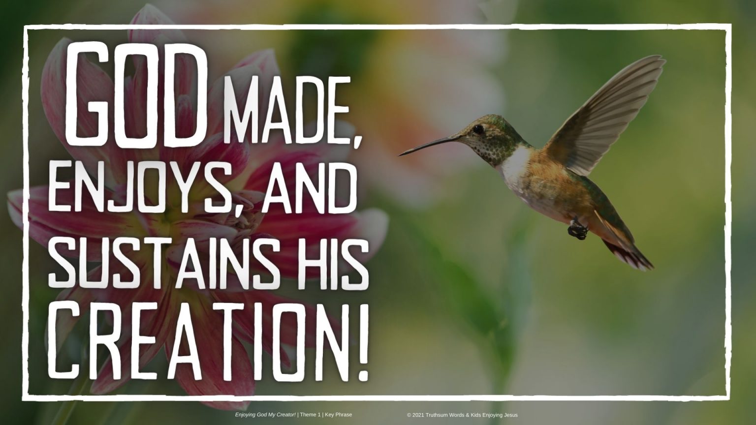 God Made Everything - Resource Bundle - Kids Enjoying Jesus