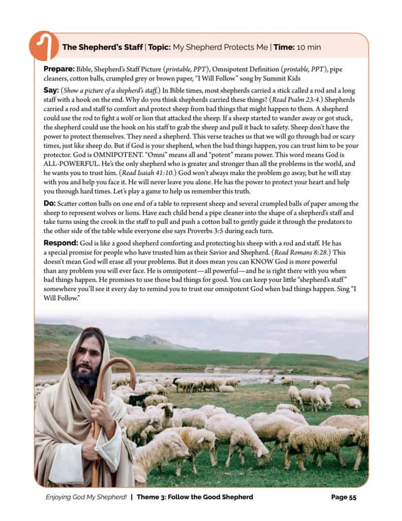 Enjoying God My Shepherd! - Kids Enjoying Jesus