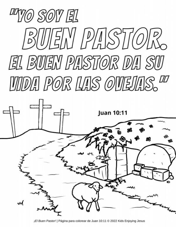 ¡El Buen Pastor! Lección Bíblica – Kids Enjoying Jesus