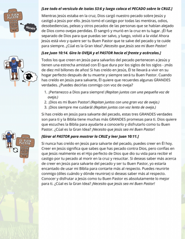 ¡El Buen Pastor! Lección Bíblica – Kids Enjoying Jesus