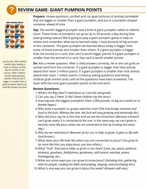 The Biggest Pumpkin - Kids Enjoying Jesus