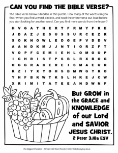 The Biggest Pumpkin - Kids Enjoying Jesus