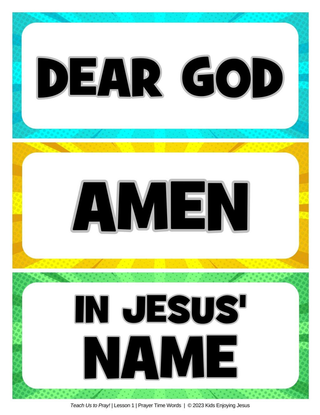 Teach Us to Pray! | Lessons on the Lord’s Prayer – Kids Enjoying Jesus