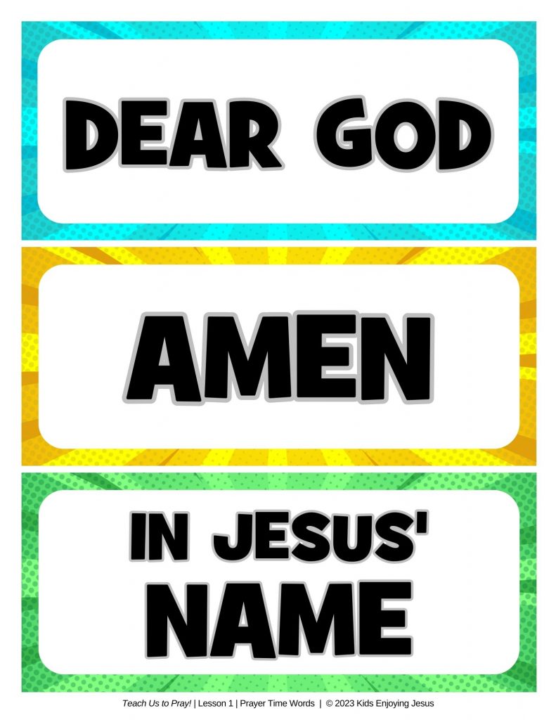 Teach Us to Pray! | Lessons on the Lord’s Prayer – Kids Enjoying Jesus