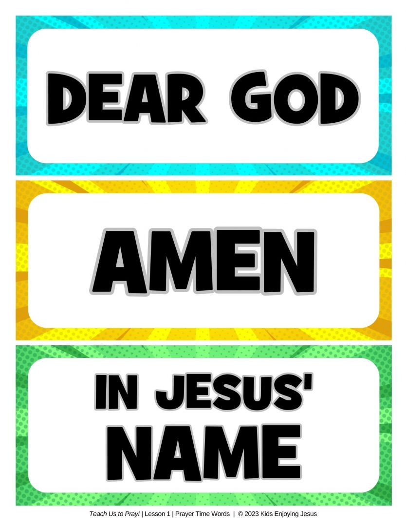 Teach Us to Pray! | Lessons on the Lord’s Prayer – Kids Enjoying Jesus