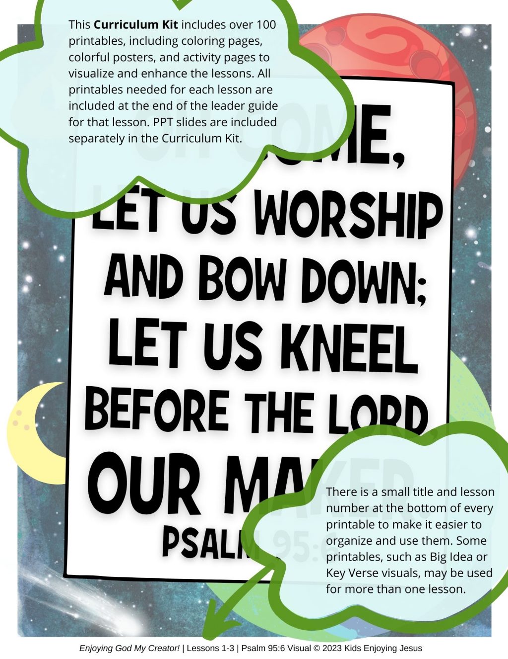 Enjoying God My Creator! Curriculum Kit – Kids Enjoying Jesus