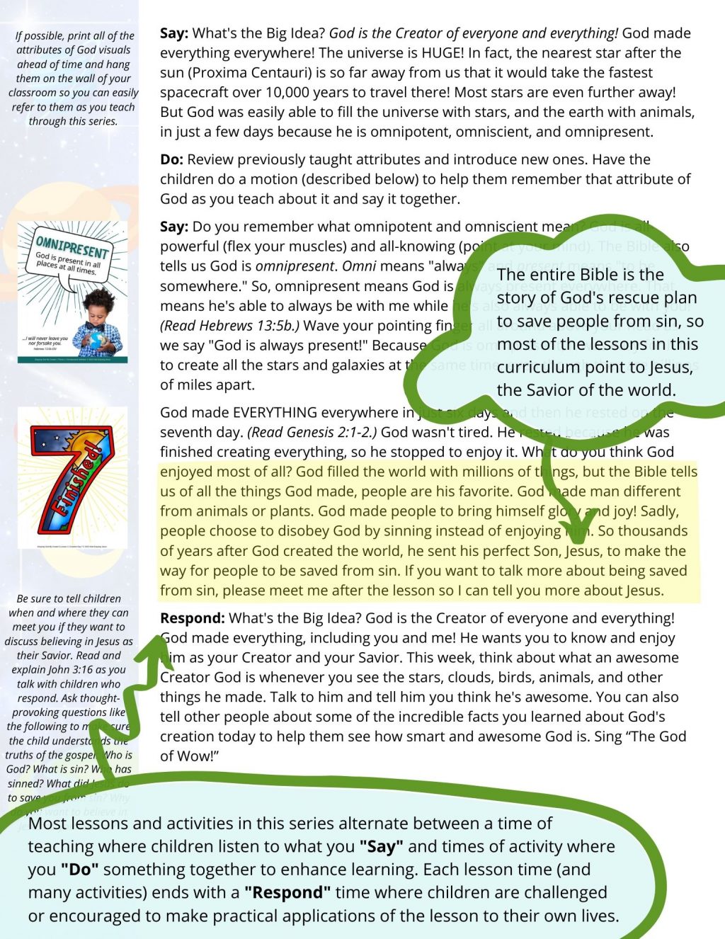 Enjoying God My Creator! Curriculum Kit – Kids Enjoying Jesus