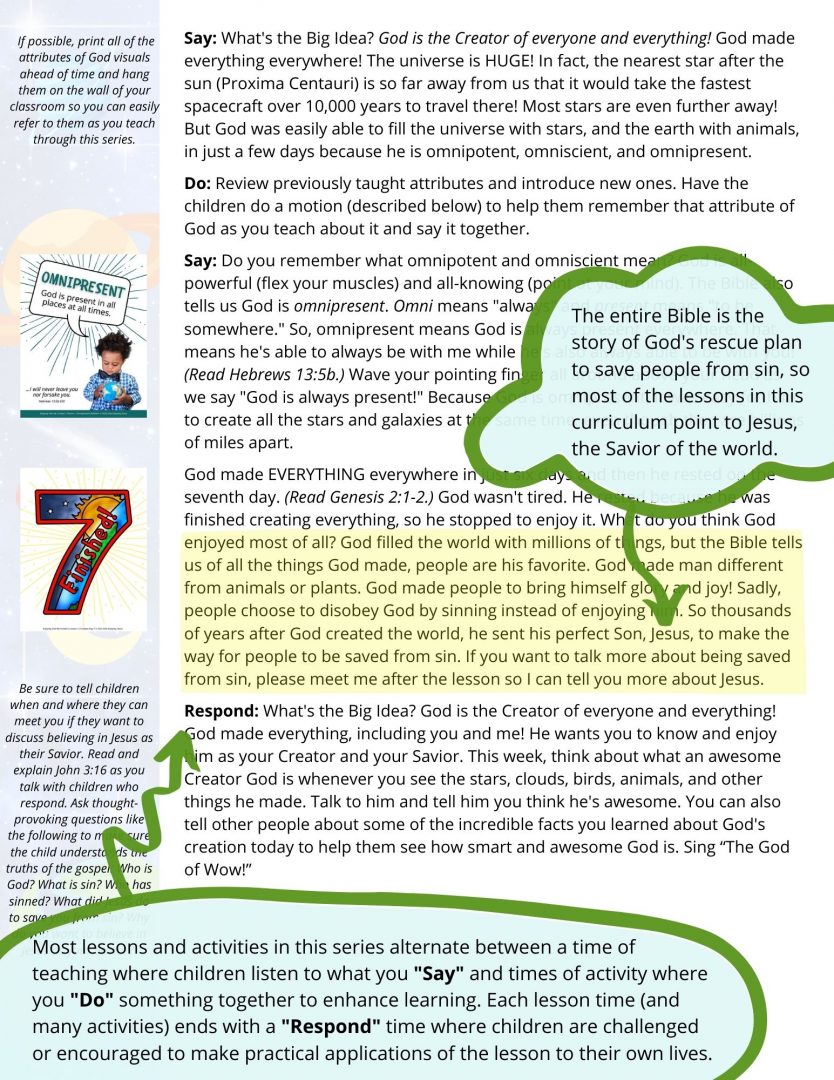 Enjoying God My Creator! Curriculum Kit – Kids Enjoying Jesus