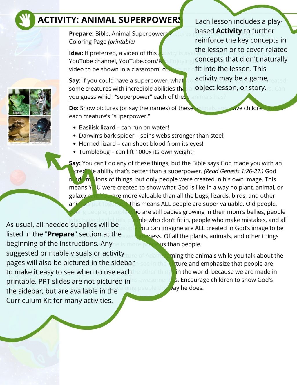 Enjoying God My Creator! Curriculum Kit – Kids Enjoying Jesus