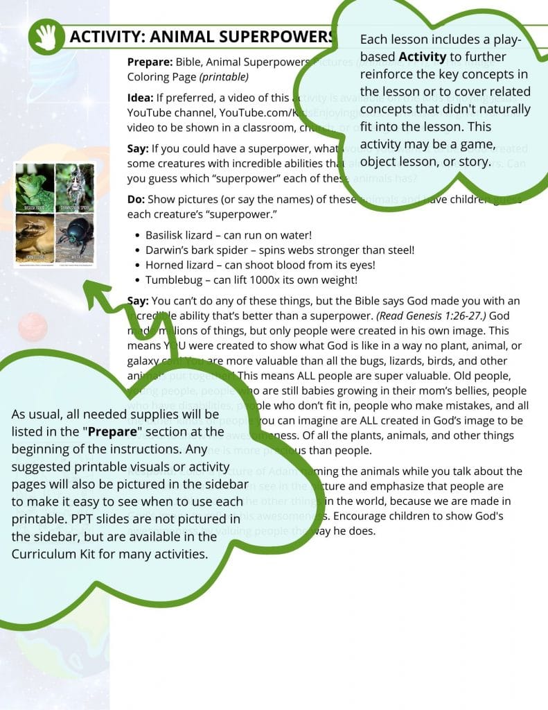 Enjoying God My Creator! Curriculum Kit – Kids Enjoying Jesus