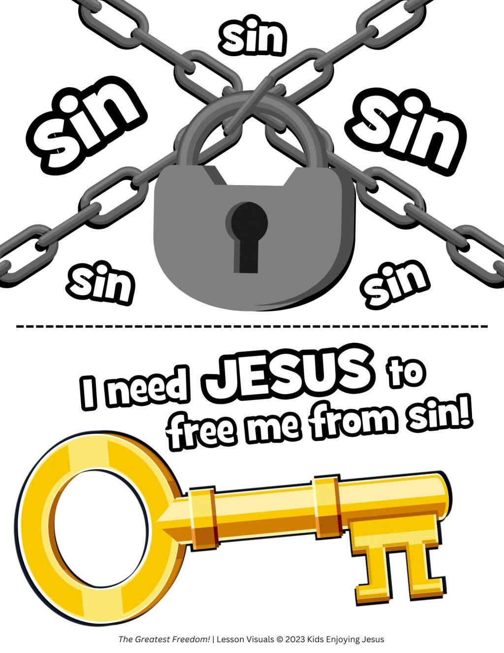 The Greatest Freedom! Lesson for Kids – Kids Enjoying Jesus